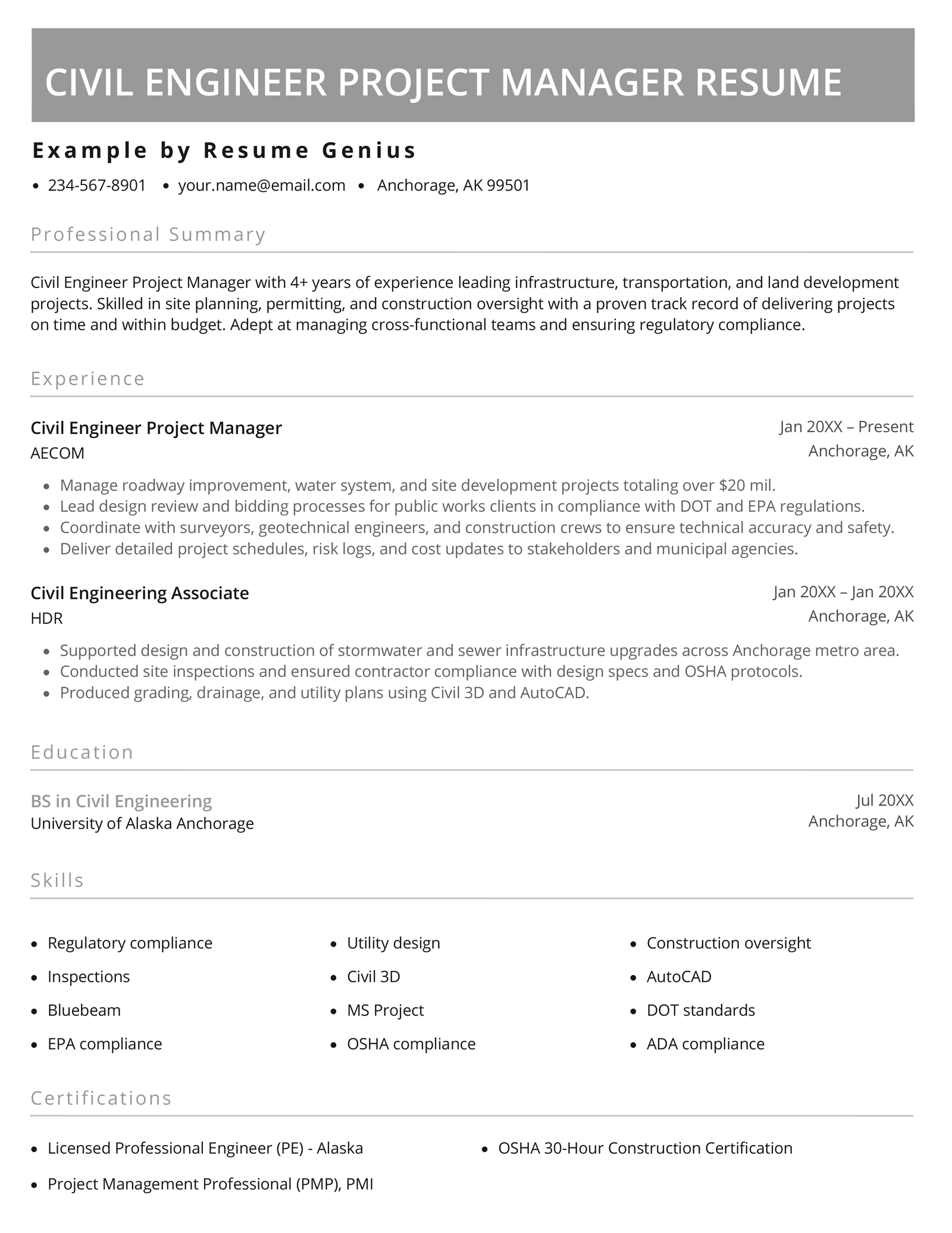 42 Project Manager Resume Examples (For All Major Industries)