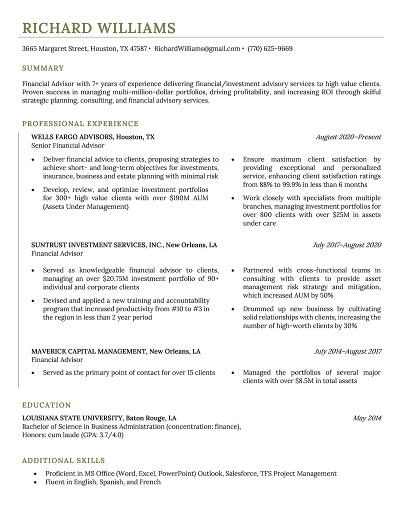 24 Free Resume Templates for Microsoft Word