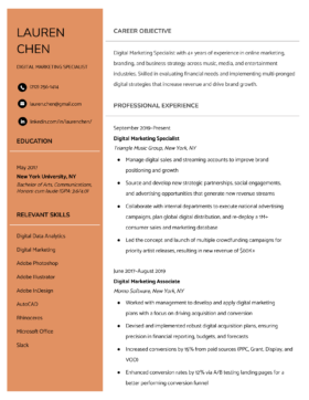 The Best Colors for Your Resume (With 5 Examples)