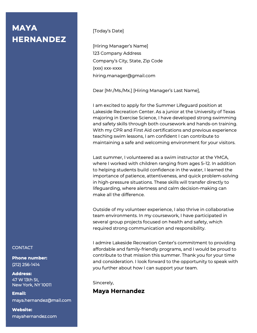 12 College Student Cover Letter Examples & Writing Guide