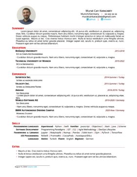 18 Free LaTeX Resume Templates