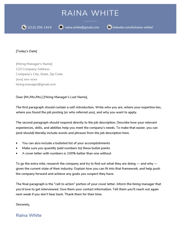 25+ Free Cover Letter Templates for Word