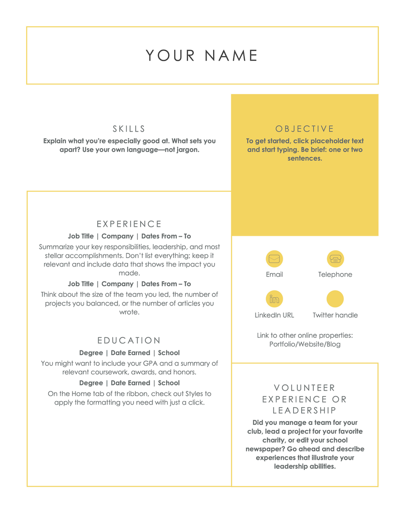 25+ Free Resume Templates for Microsoft Word