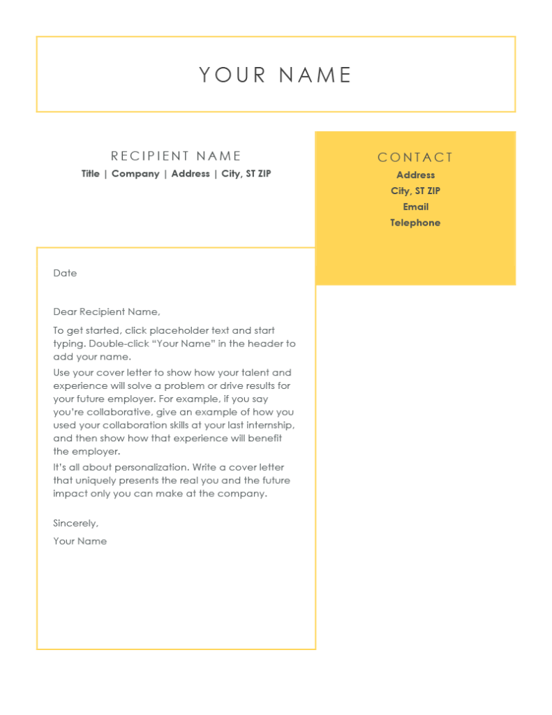 25+ Free Cover Letter Templates for Word