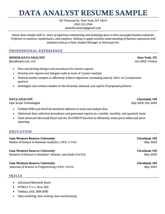 Chronological Resume - Writing Guide, Examples, & Templates