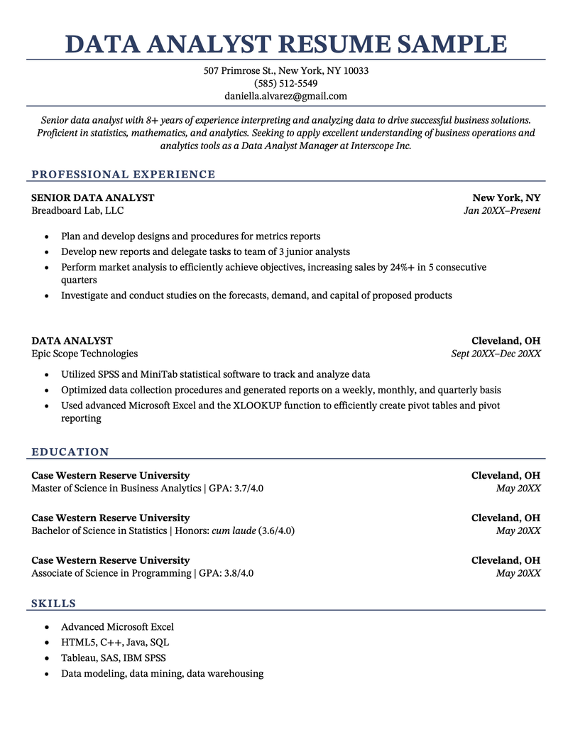 Chronological Resume - Writing Guide, Examples, & Templates