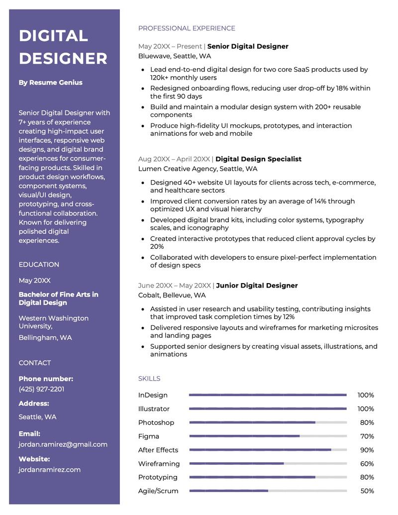17 Eye-Catching Graphic Design Resume Examples