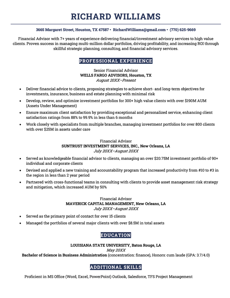 PDF Resume Templates (Free to Download)