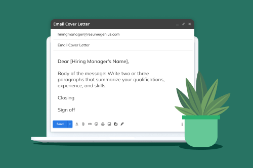 Writing An Email Cover Modern Job Cover Letter Piktochart