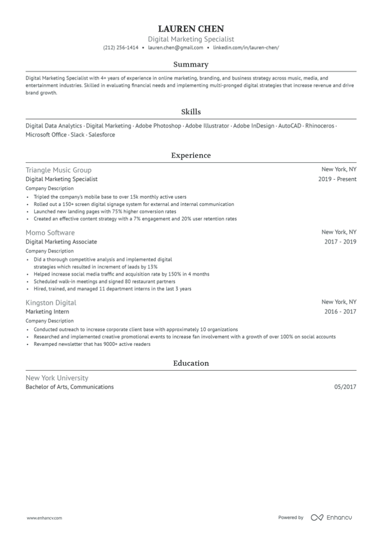 Enhancv Reviews: Resume Builder & Templates