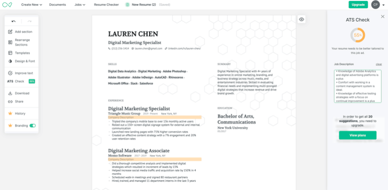 Enhancv Reviews: Resume Builder & Templates