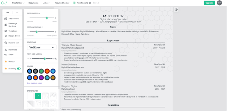 Enhancv Reviews: Resume Builder & Templates