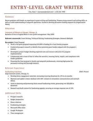 Grant Writer Resume – 2 Examples & 24 Essential Skills