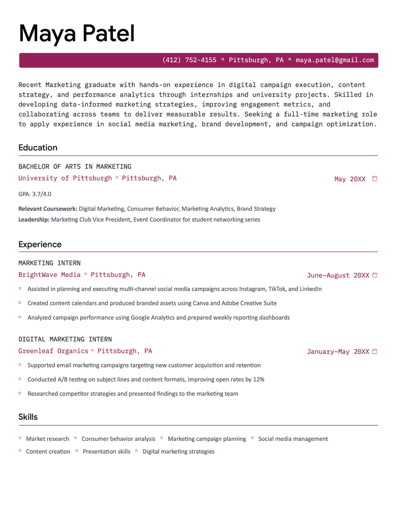 Student Resume Templates for 2026 [Free Download]