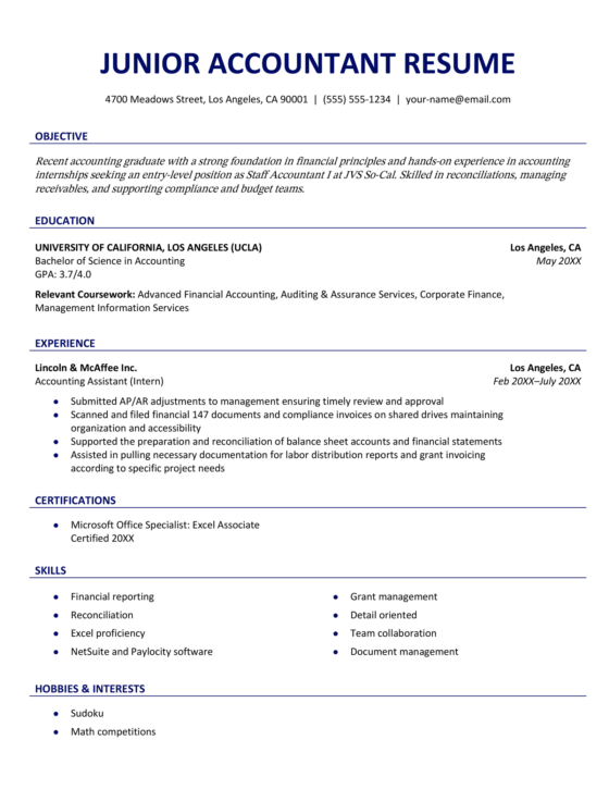 13 Accounting Resume Examples and Writing Tips for 2024