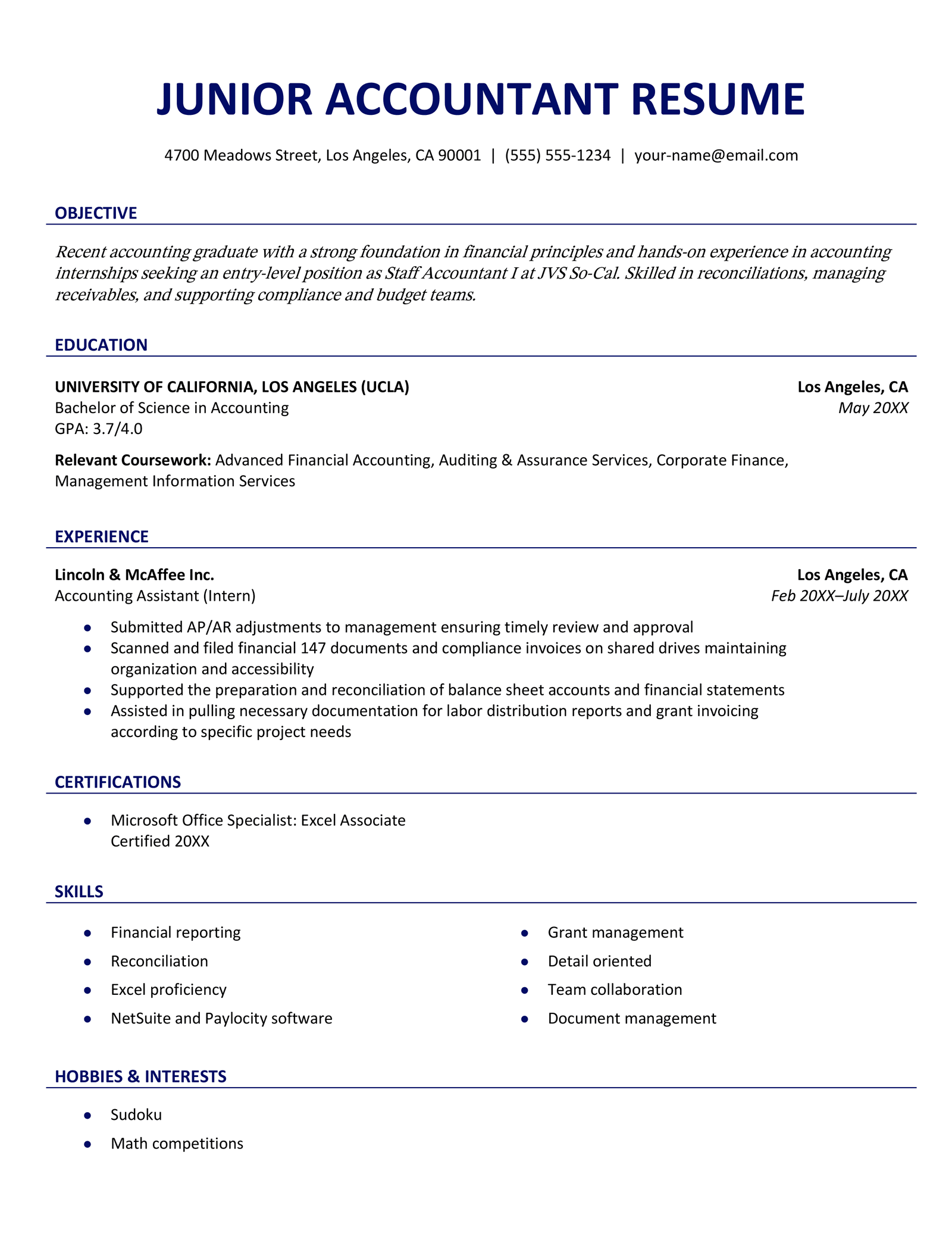 13 Accounting Resume Examples And Writing Tips For 2024