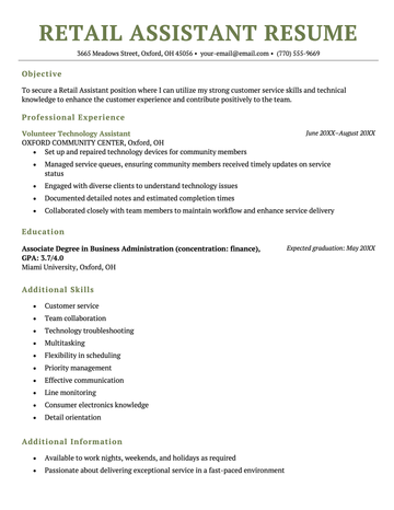 Walmart Resume Examples & Template (Free Downloads)