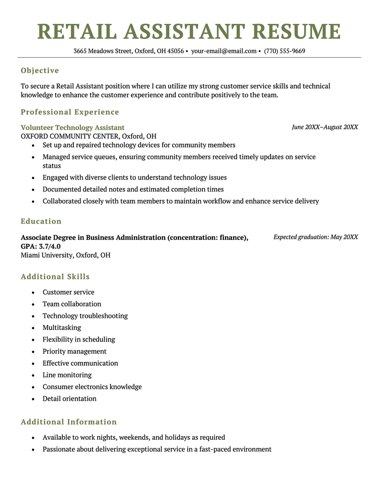 6 Retail Resume Examples & Writing Tips for 2024