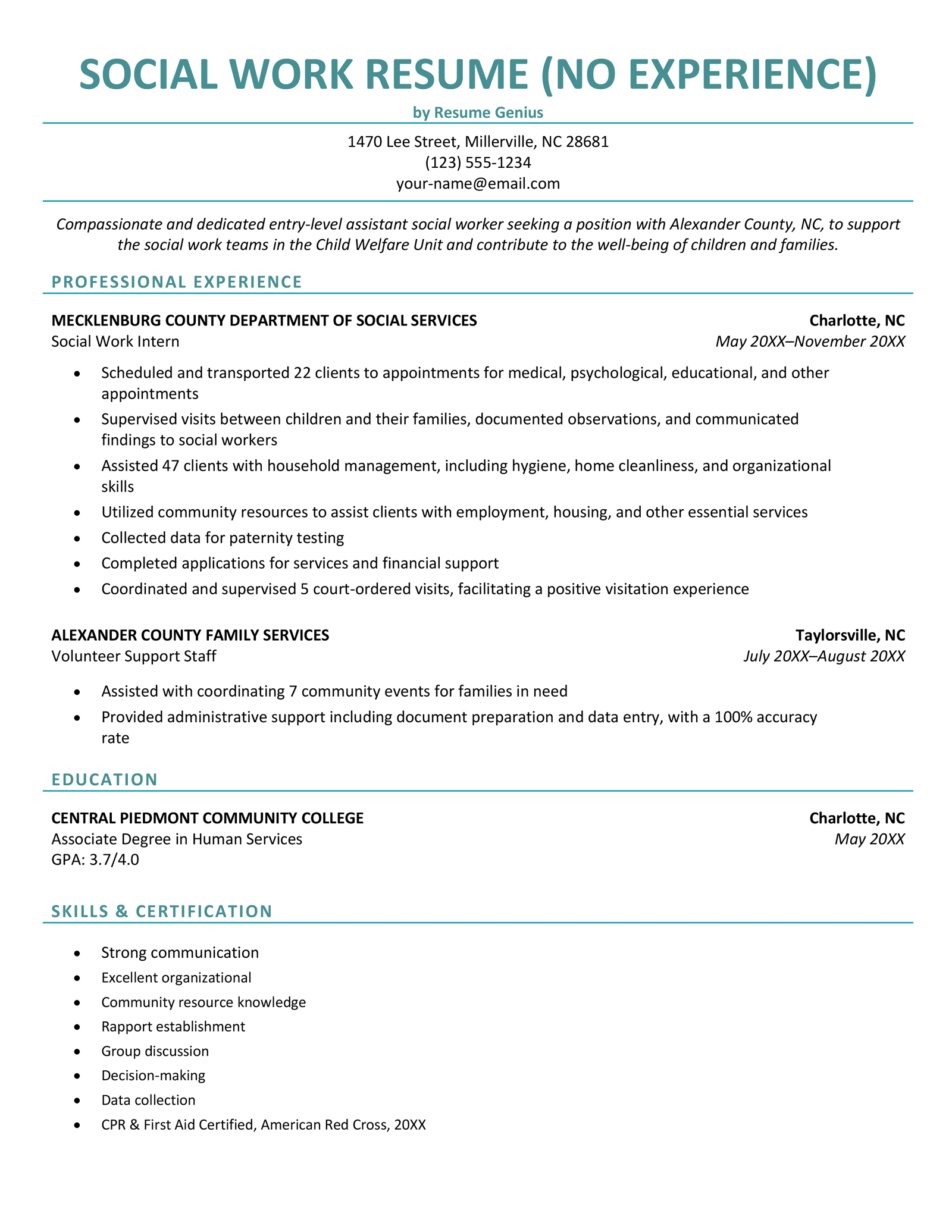 4 Social Worker Resume Examples & Writing Tips (2025)