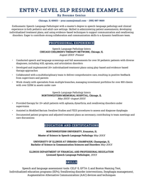 3 Speech-Language Pathologist Resume Examples for 2026