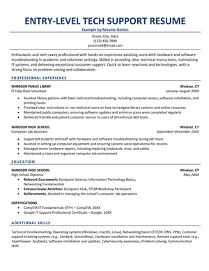 Technical Support Resume [Examples & How to Write]