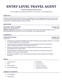 3 Travel Agent Resume Examples & Writing Tips for 2026
