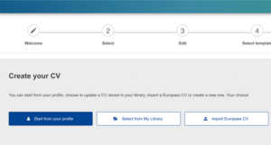 Europass CV: Template and Example