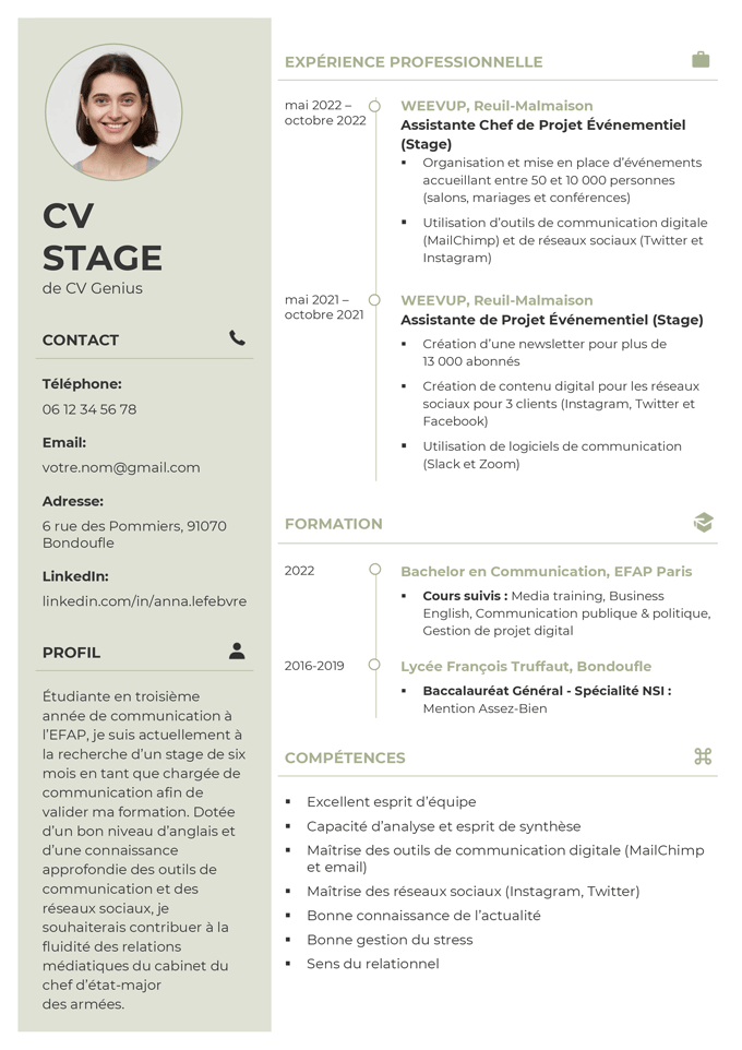How To Make A French Resume With Examples 
