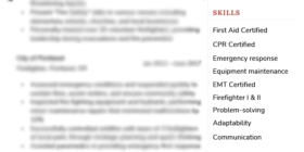 Firefighter Resume Examples + 4 Professional Writing Tips