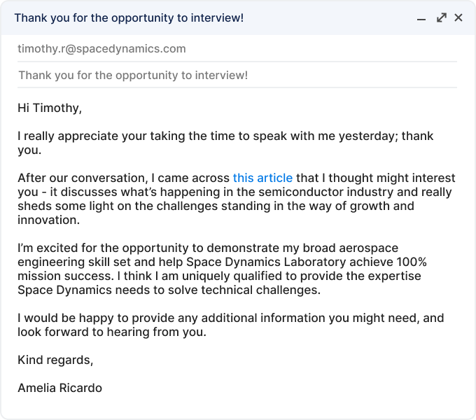 How To Send A Follow up Email After An Interview