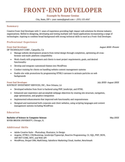 AWS Developer Resume Examples & Template