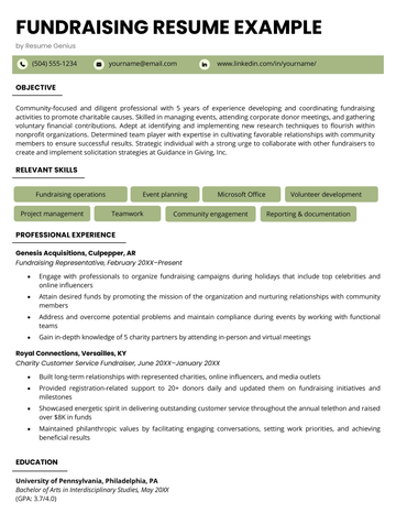 Grant Writer Resume – 2 Examples & 24 Essential Skills