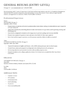 General Resume Examples, Templates & Guide
