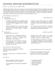 General Resume Examples, Templates & Guide