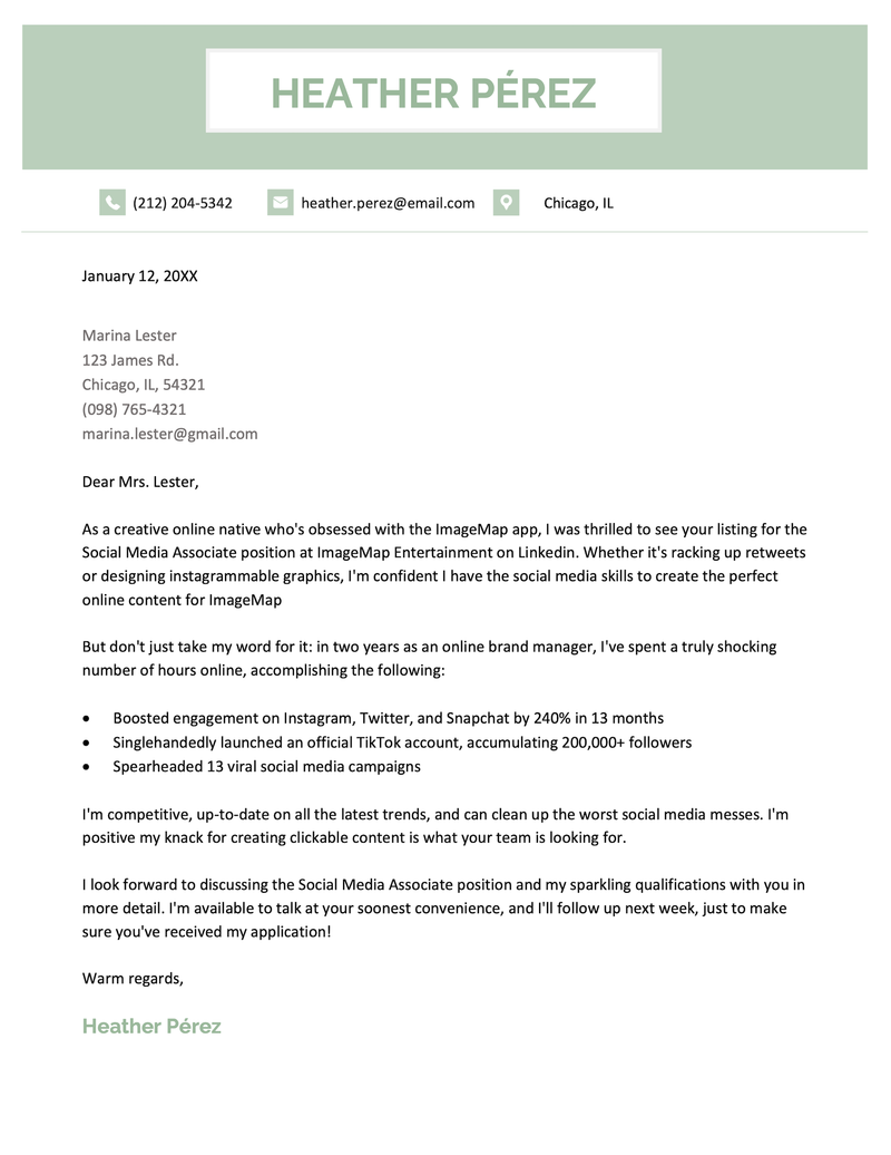 The 11 Best Cover Letter Examples of 2025