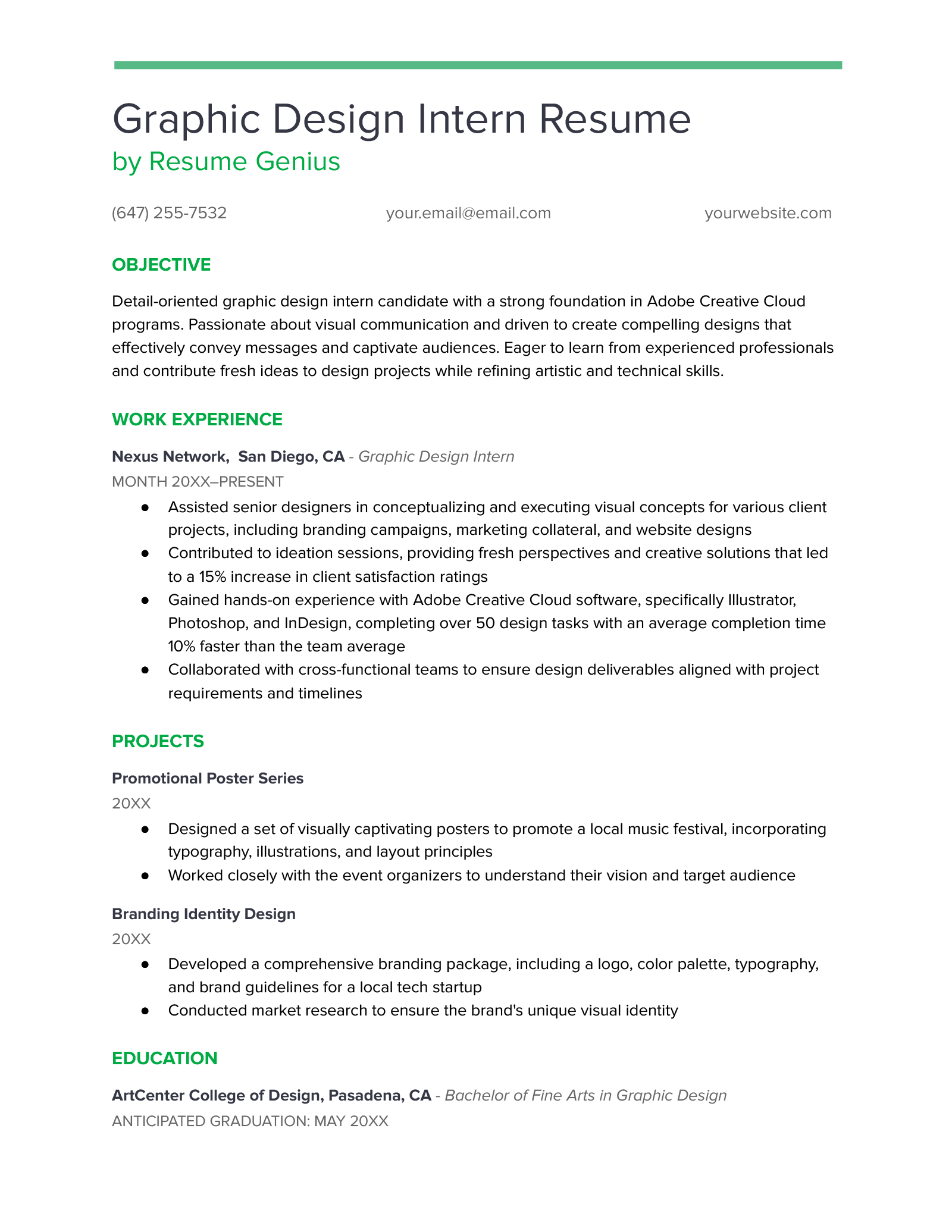 15 Eye-Catching Graphic Design Resume Examples