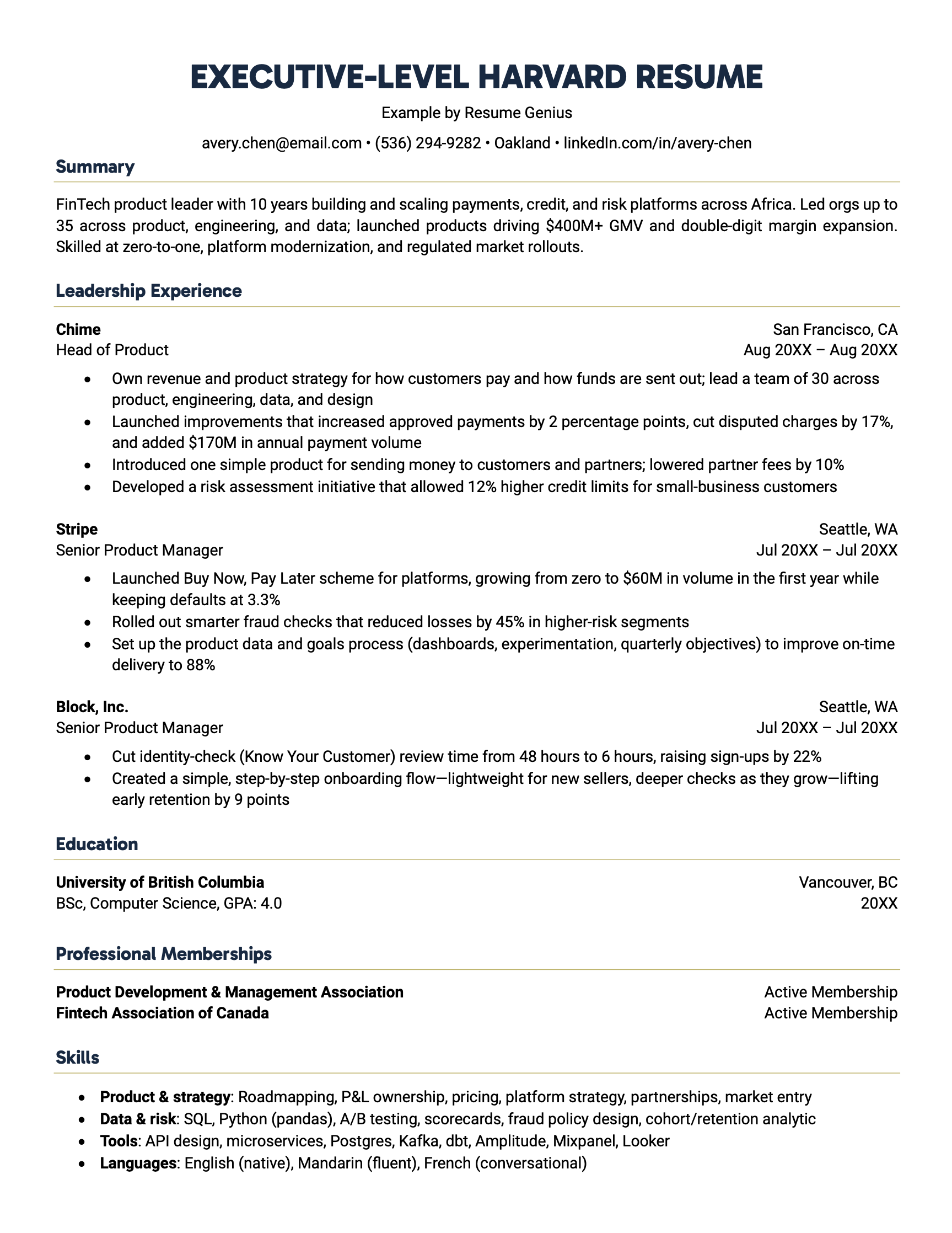 Harvard Resume Template — Free Download & Writing Tools