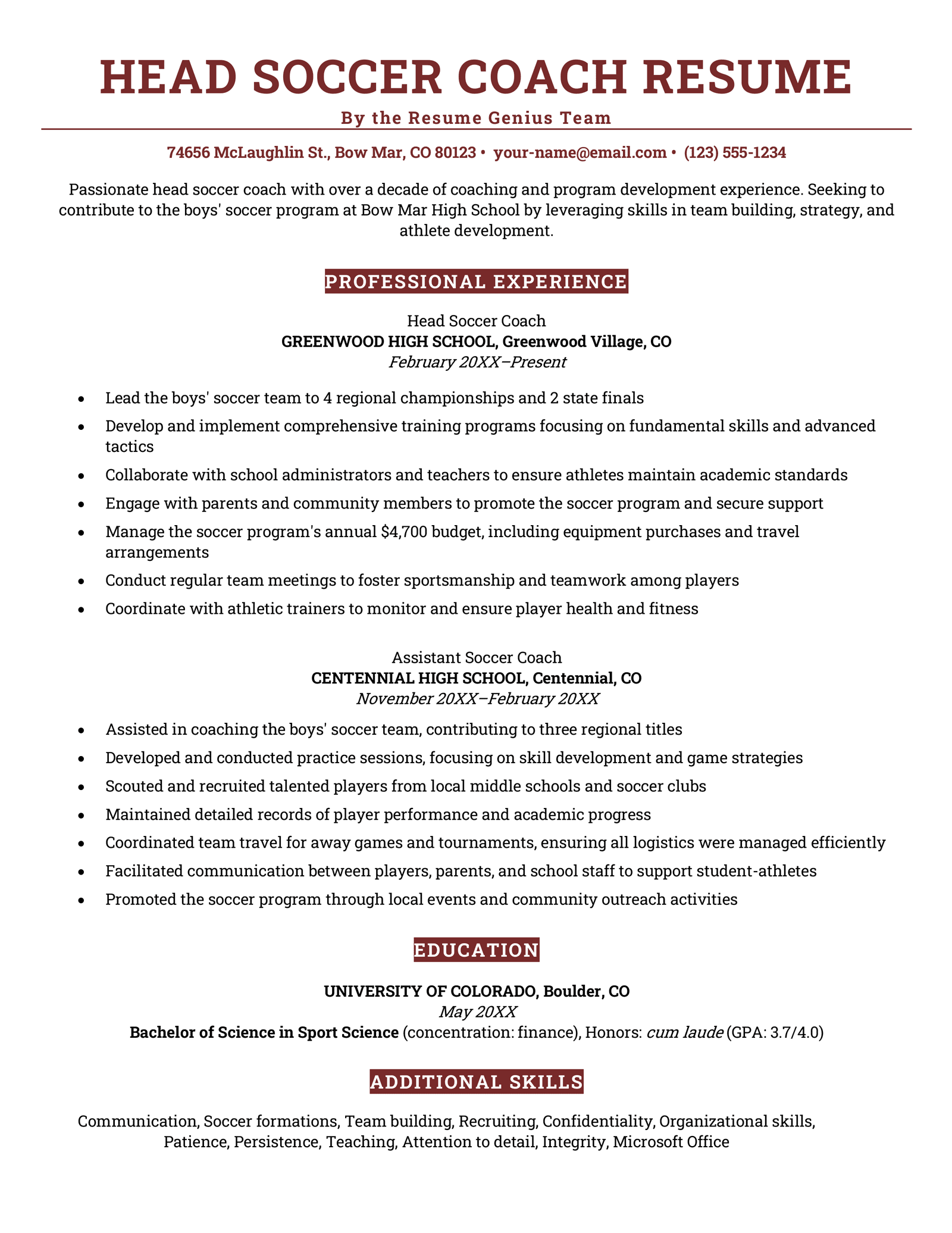 7 Coaching Resume Examples (with Writing Tips for 2026)