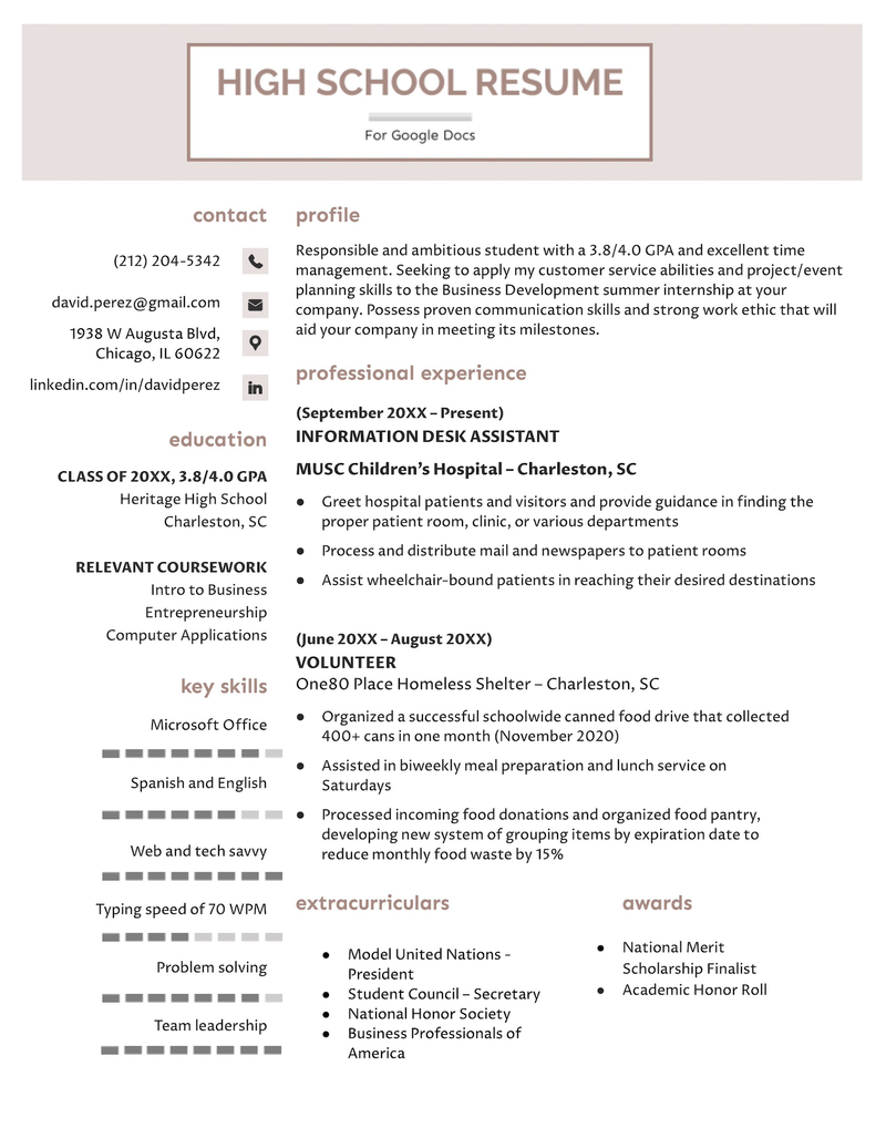 30 Free Google Docs Resume Templates to Edit