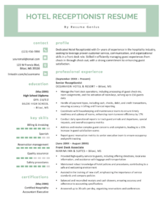 8+ Receptionist Resume Samples (with Writing Tips)