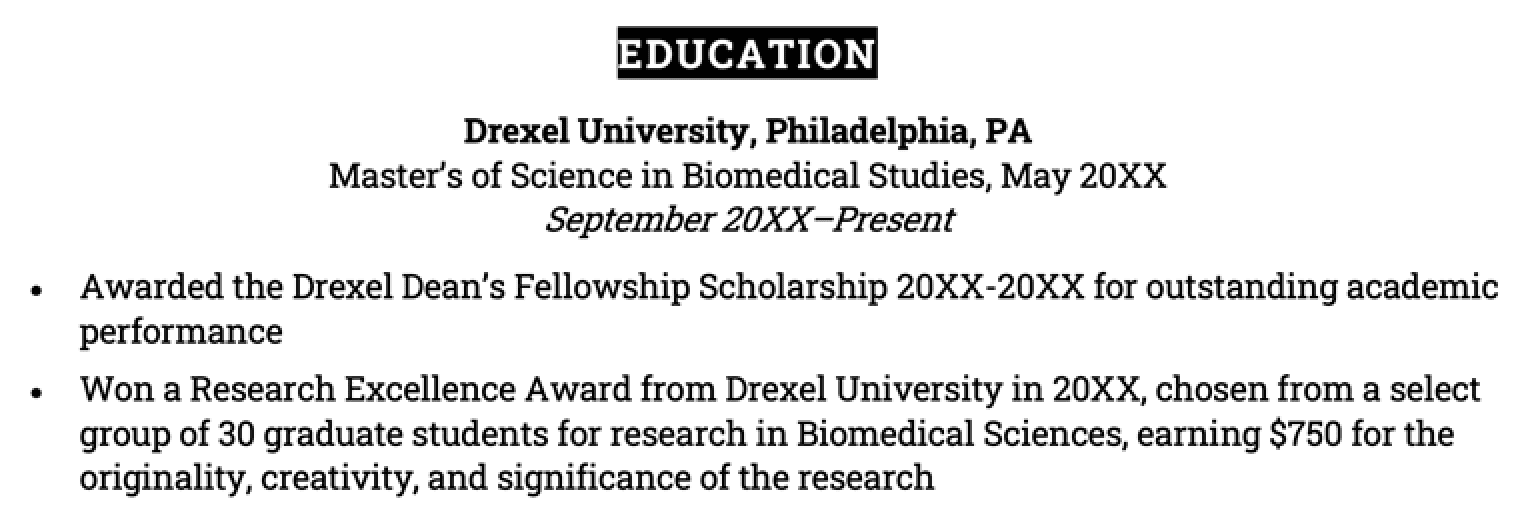 How to List Awards on a Resume (+ Examples)