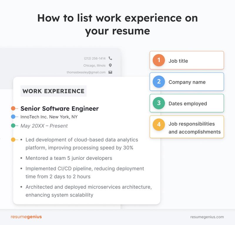 How to List Work Experience on Your Resume (the Right Way)