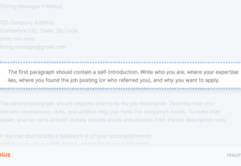 Cover Letter Writing