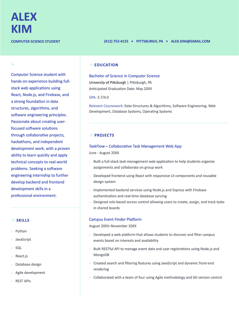 Student Resume Templates for 2026 [Free Download]