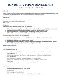 Python Developer Resume Samples (& How to Write)