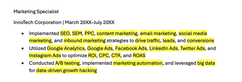Resume Keywords: List of 170+ Key Examples