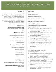 NICU Nurse Resume: Examples and Skills List