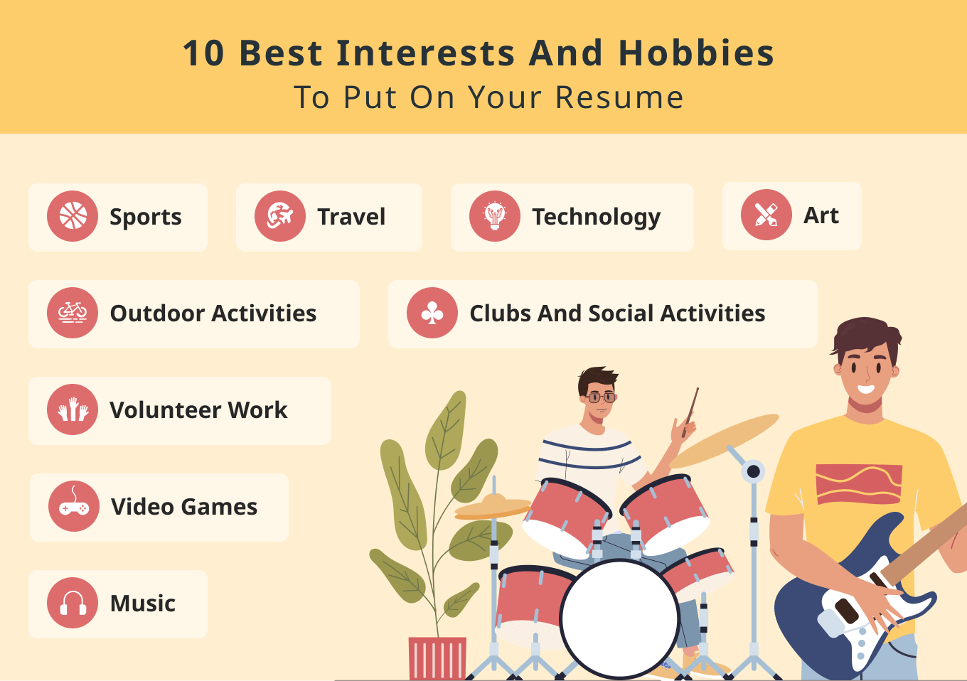List of Interests and Hobbies to Put on Your Resume