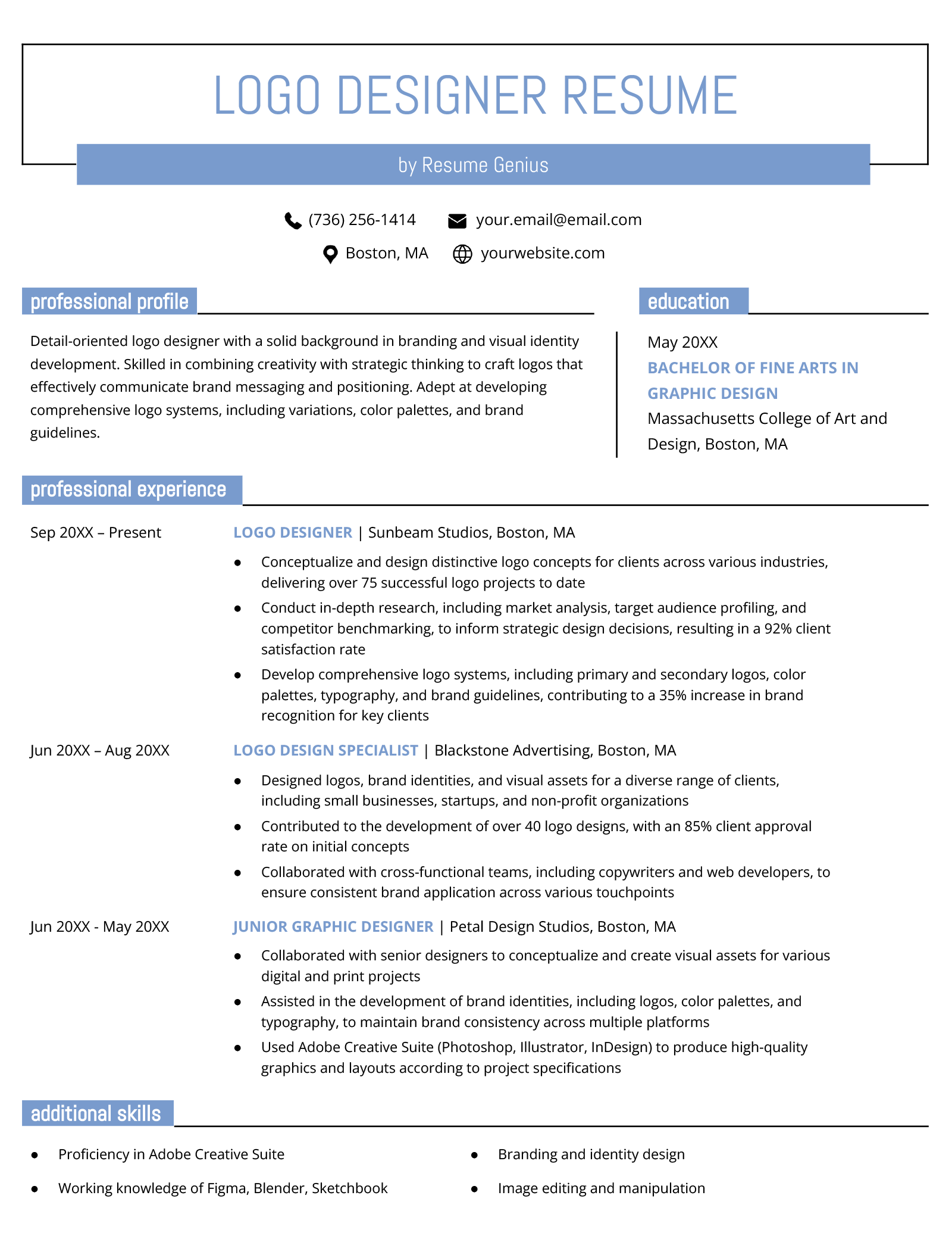 17 Eye-Catching Graphic Design Resume Examples