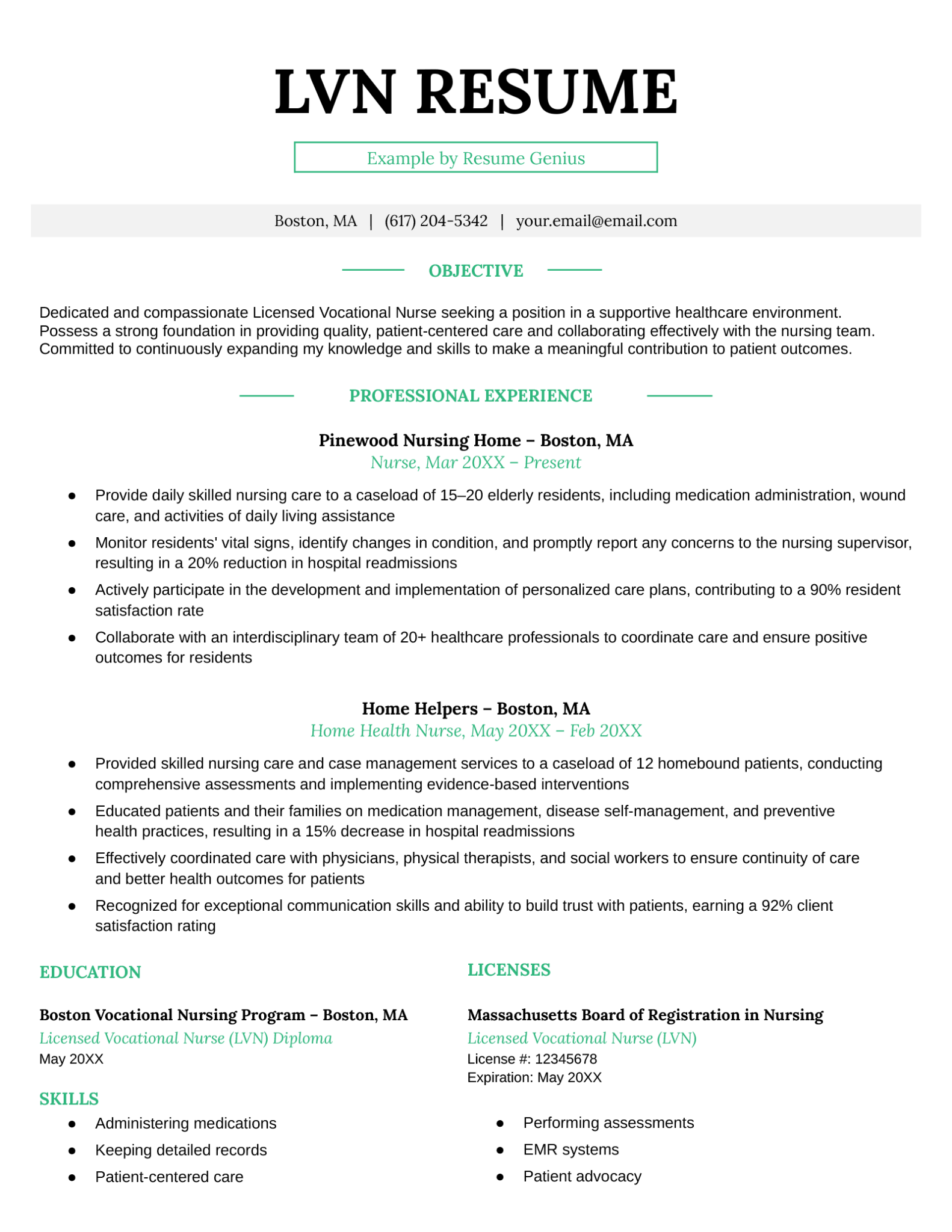 26+ Nursing Resume Examples & Writing Guide for 2024